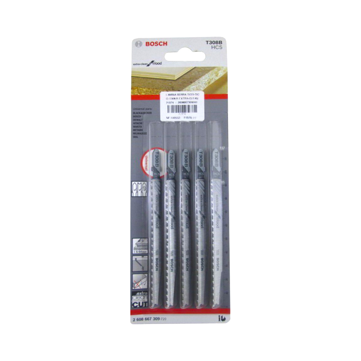 Segueta Caladora T308B - EXTRA CLEAN FOR HARD WOOD· - Bosch Store ...